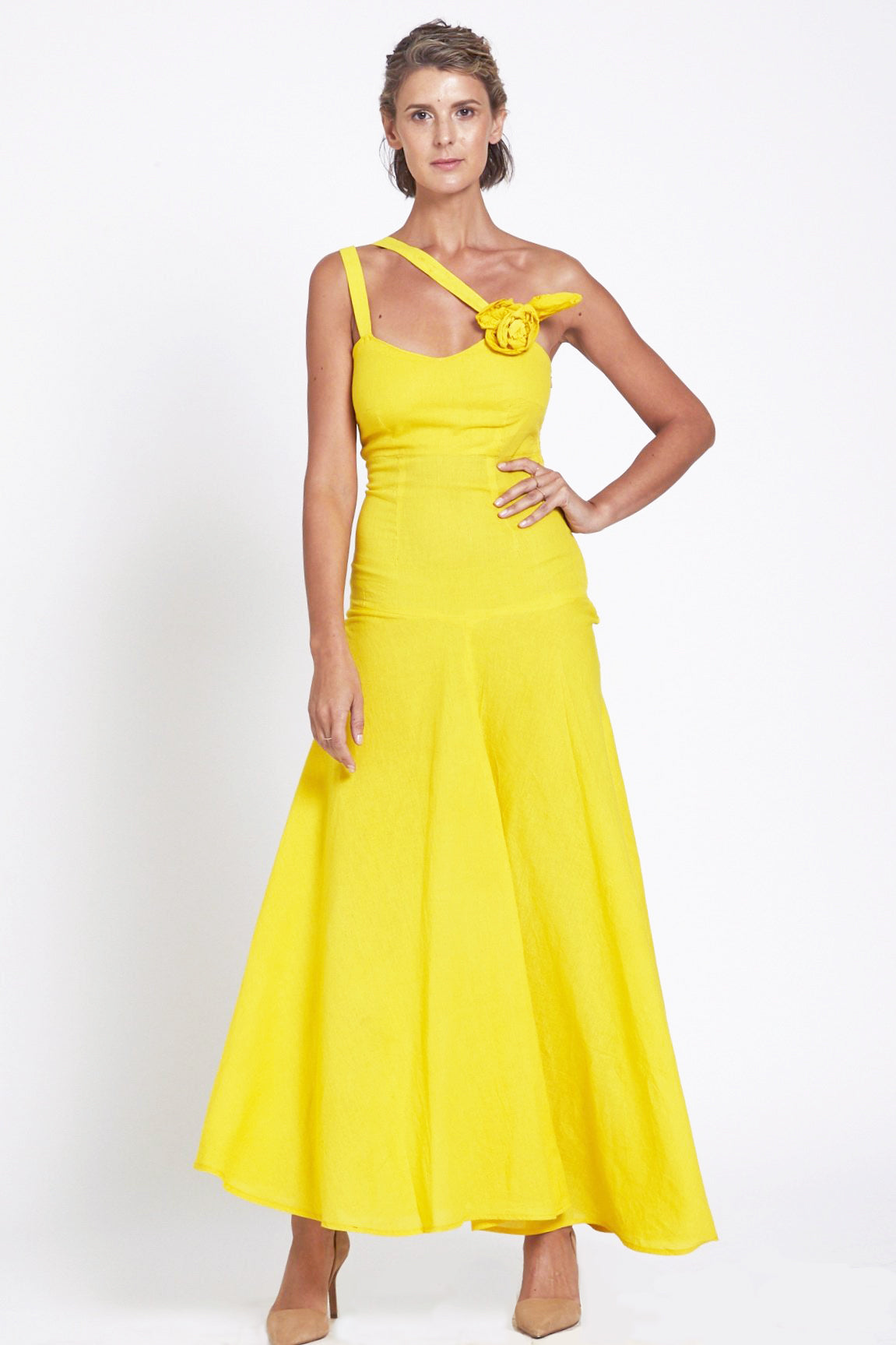 Made in NYC: Bustier Dress (Turmeric Gold) – JSong Way